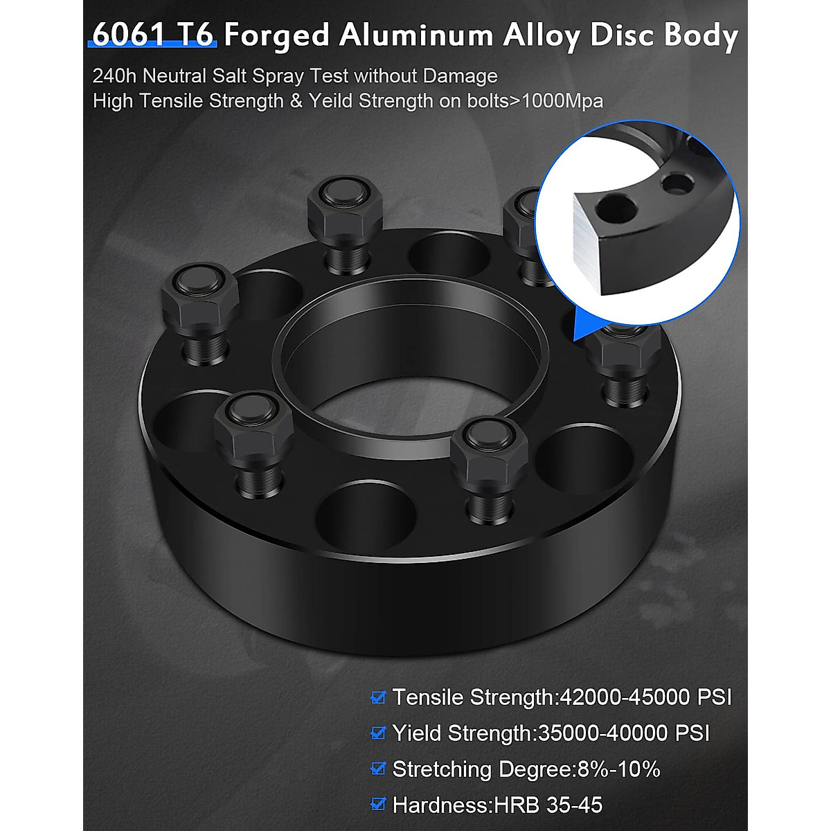 ECCPP 2" inch 6 Lug Hubcentric Wheel Spacers 6x135mm to 6x135mm 87mm CB fits for Ford Expedition for Ford for F-150 for Lincoln Navigator for Lincoln Mark LT with 14x2 Studs-2PCS