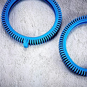2 Pieces 896584000-143 Blue Front Tire Kit, Front Tires with Hump Replacement for Pool Cleaners 2X, 4X, Pressure - Concrete Pool