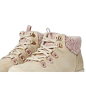Skechers Women's Synergy-Pretty Hiker Fashion Boot, Natural/Pink, 11