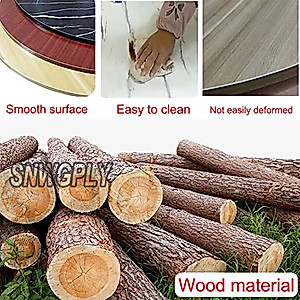 Wood Dining Table Turntable - Tabletop Serving Tray Round, Easy To Share Food, Smooth Surface, No Deformation And No Cracking, Multiple Colour, 360° Flexible Rotation, Lazy Susan Turntable