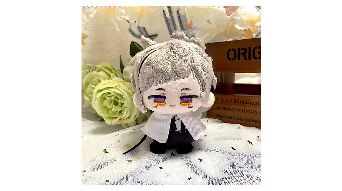 Cute Anime Plush Keychain - Atsushi & BSD Accessories for Backpack
