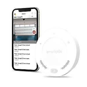 ismartgate Mini Smart Garage Door Opener Remote, APP Control, Compatible with Amazon Alexa, Google Assistant, IFTTT, Compatible with All Garage Openers. Wired Sensor Included.