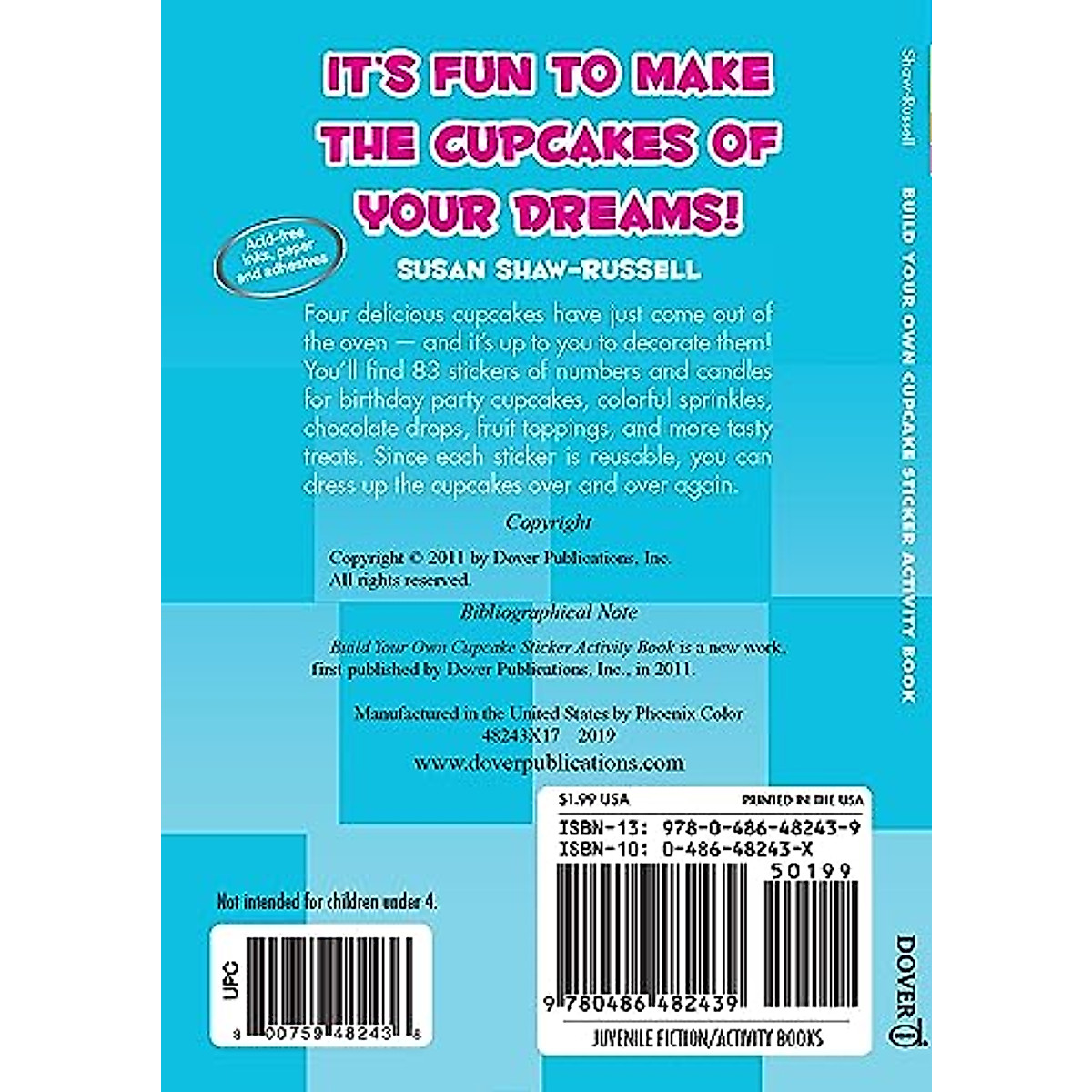 Build Your Own Cupcake Sticker Activity Book (Dover Little Activity Books: Food)