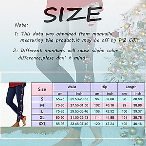 AMDBEL Christmas Leggings for Women 2023, Women's Christmas Leggings Christmas Pants Graphic Printed Skinny Tights Yoga Pants