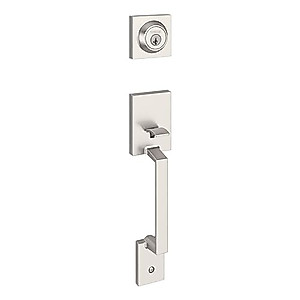 Amador/Casey Entrance Gripset - Satin Nickel + Smart Key