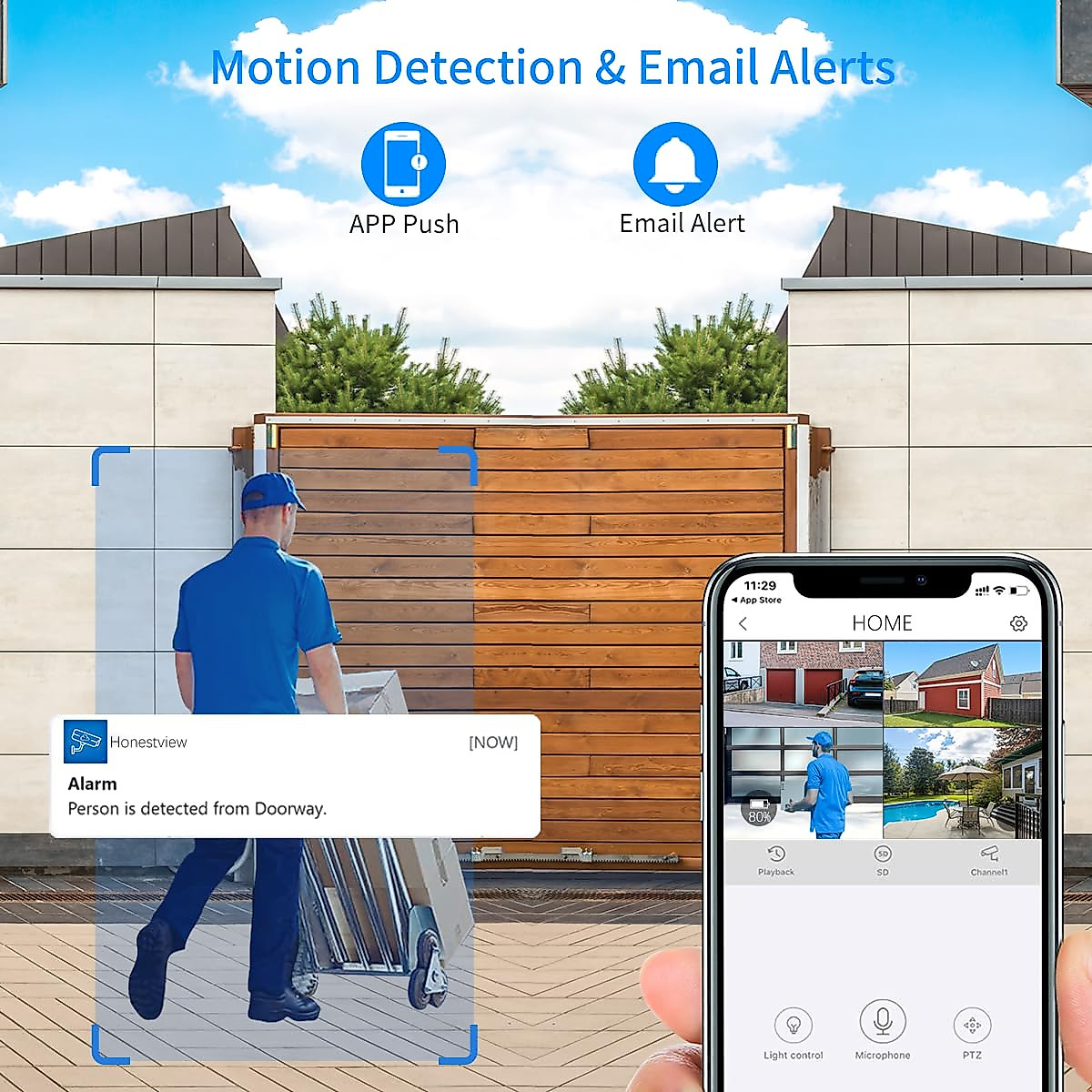 [100ft Super Night Vision] Wired Security Camera System 1080P, 4pcs Wired Home Security Cameras, CCTV DVR Cameras Outdoor, 4 Channel DIY Camrea System with DVR, Camaras para Negocios Facil De Usar