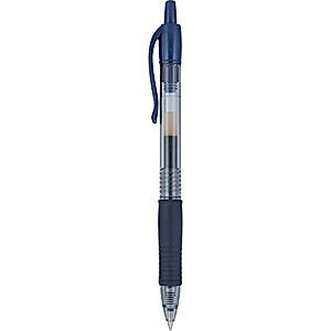 Pilot, G2 Premium Gel Roller Pens, Fine Point 0.7 mm, Navy Blue, Pack of 12