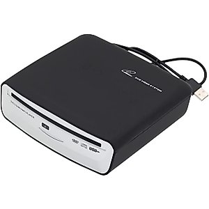 Car External Universal CD Player USB External Car Slot-Load CD Player Compatible with Android Navigation (Android Version 4.4 and Above)/PC/TV-Plug and Play