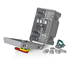 Leviton LDS30-FAX Fused Powerswitch Safety Disconnect Switch, 30 Amp, 600 Volt, Non-Metallic Enclosure , Gray