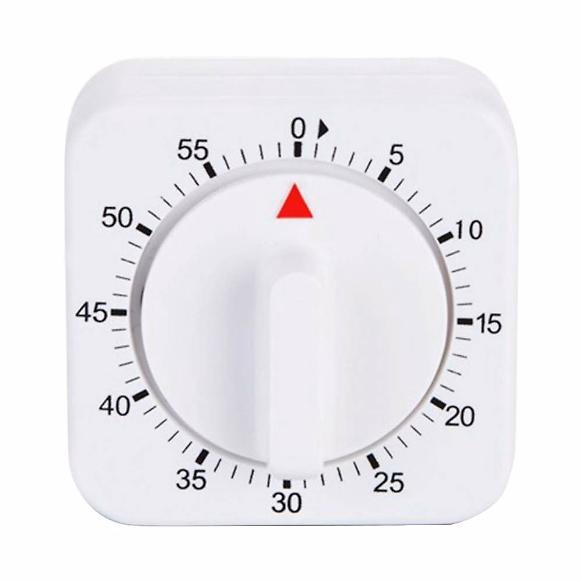 AkoMatial 60 Minutes Square Mechanical Timer Countdown Dial Alarm Clock Reminder for Kitchen Cook
