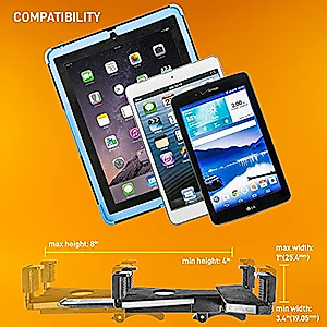 iBOLT TabDock Bizmount AMPs - Heavy Duty Drill Base Mount for All 7" - 10" Tablets (iPad, Samsung Tab) Great for Commercial Vehicles, Trucks, and Wall Mounting- Features 1 inch / 25mm Ball Joint