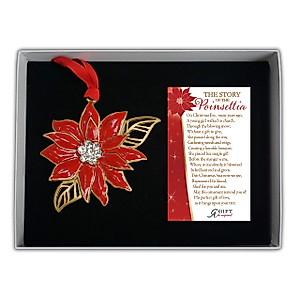 Cathedral Art Poinsettia Ornament, One Size, Multi