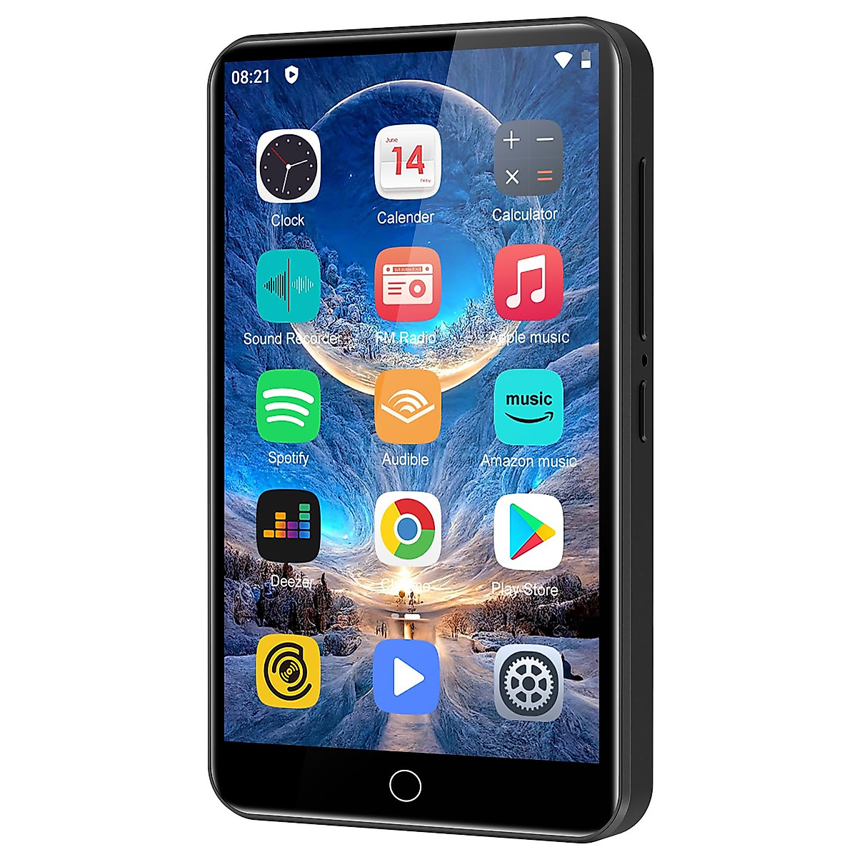 80GB MP3 Player with Bluetooth and WiFi, 4.0" Full Touchscreen Mp4 Mp3 Player with Spotify, Audible, Amazon Music, Android Music Player with Speaker, FM Radio, E-Book, Up to 512 GB