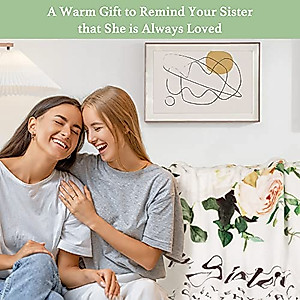 Sister Gifts Blanket, Sister Birthday Gifts from Sister, Brother, Unique Birthday Gifts for Sister from Sister, Sister, Sister Birthday Gifts Soft Throw Blanket 60"x50"