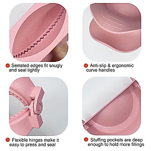 3.1in Dumpling Maker & 4.2in Empanada Maker Press Set Including 2* Press Molds, 2* Round Cutters, 2* Stuffing spoons K03A by CHIVIOR