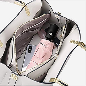 Shinok Travel Umbrella Compact Folding Sun Umbrellas Lighweight Auto Open Close for Women Parasol Pink