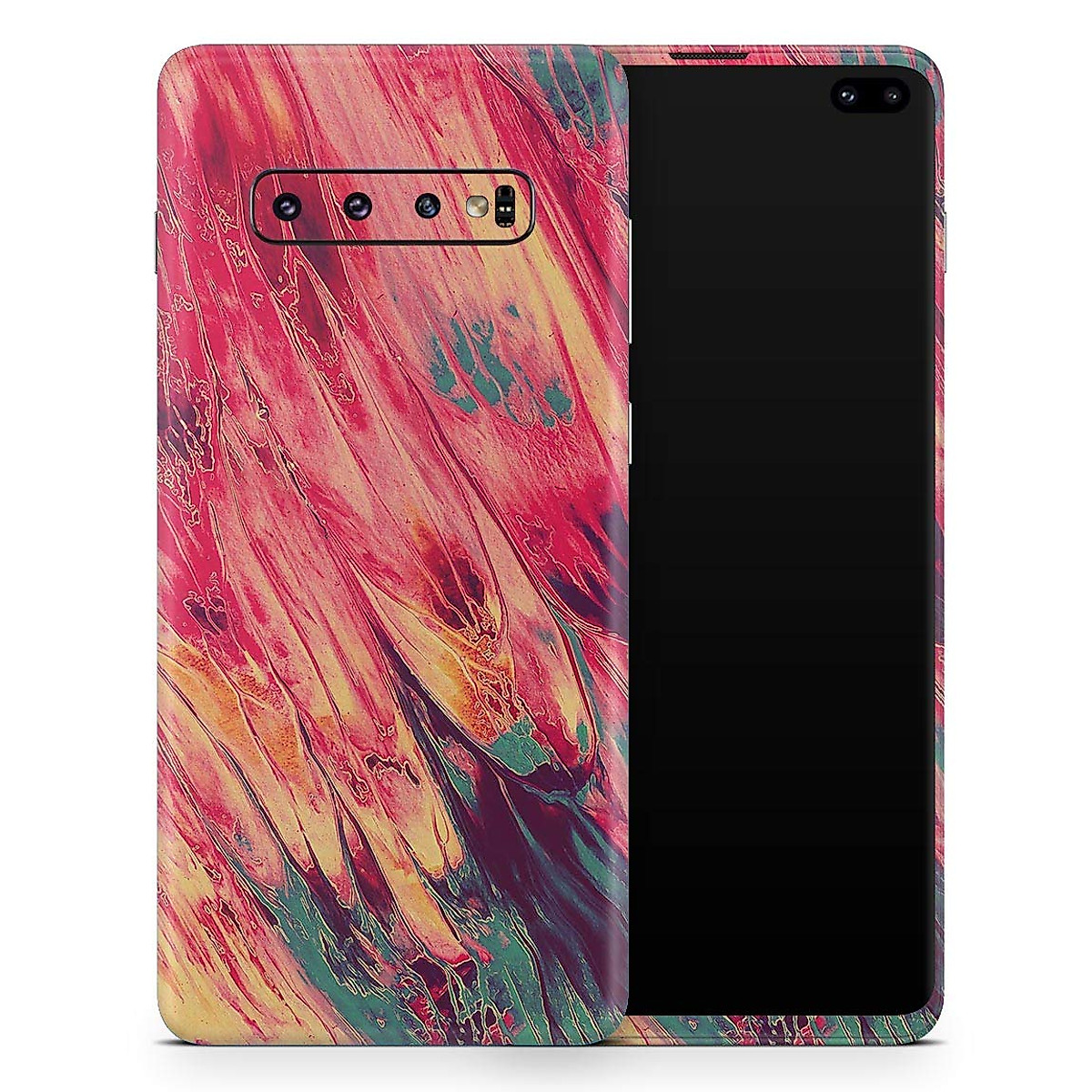 DesignSkinz Liquid Abstract Paint Remix V96 Protective Vinyl Decal Wrap Skin Cover Compatible with The Samsung Galaxy S20 (Screen Trim & Back Glass Skin)