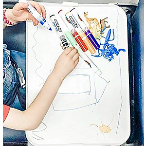 Go Happy Kids Travel Tray - Easily Attaches to Airplane & Train Tray Tables! Lightweight, Sturdy, Easy to Clean & Stow Travel Tray