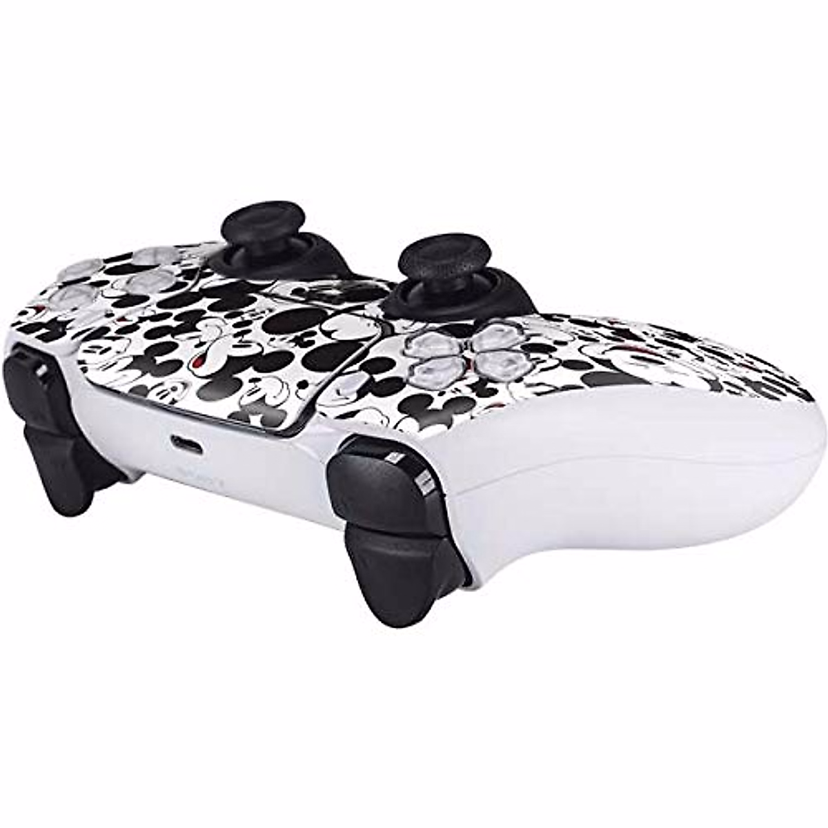 Skinit Decal Gaming Skin Compatible with PS5 Controller - Officially Licensed Disney Mickey Mouse Face Pattern Design