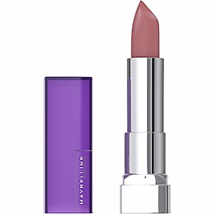 Maybelline Color Sensational Lipstick, Lip Makeup, Matte Finish, Hydrating Lipstick, Nude, Pink, Red, Plum Lip Color, Mauve It, 0.15 oz; (Packaging May Vary)