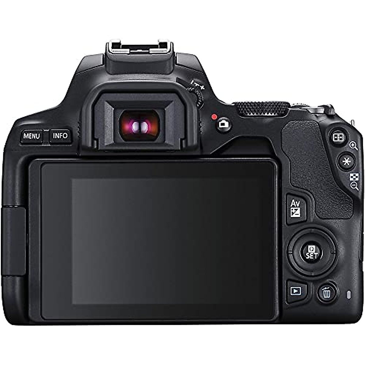 Canon EOS Rebel SL3 DSLR Camera with 18-55mm Lens (Black) (3453C002) + 64GB Memory Card + Case + Card Reader + Flex Tripod + Hand Strap + Cap Keeper + Memory Wallet + Cleaning Kit (Renewed)