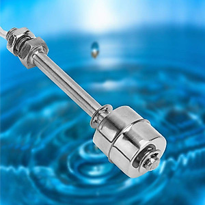 Liquid Level Sensor,Water Level Switch,0~220V Stainless Steel Liquid Water Level Sensor, Stainless Steel Switch, Switch for Pool Can 100mm, Suitable for Most Power Source
