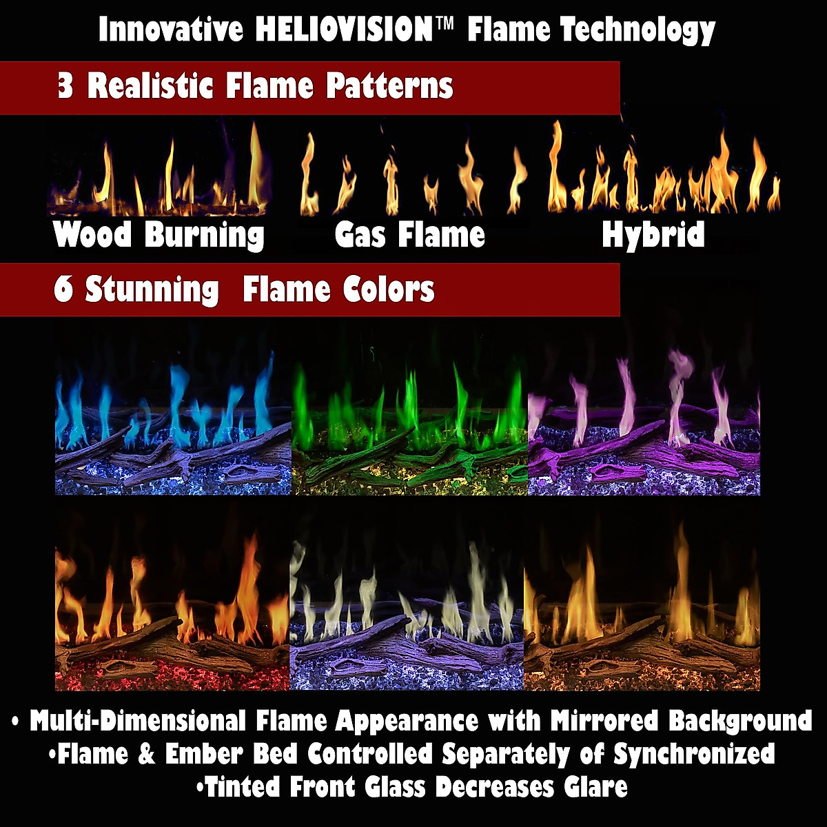 Modern Flames Orion Slim 60-Inch Linear Built-in Electric Fireplace (OR60-SLIM)