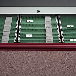 Smead Hanging File Folder with Tab, 1/5-Cut Adjustable Tab, Letter Size, Standard Green, 25 per Box (64055)
