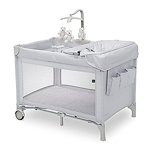 GAP babyGap Deluxe Play Yard, Grey Stripes