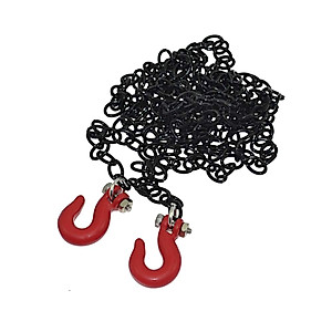 LAFEINA 1/10 Scale RC Tow Chain Trailer Hook Decorative Accessories for 1:10 RC Rock Climbing Crawler SCX10 TRX-4 Wraith D90 Tamiya CC01 Redcat Decor Parts