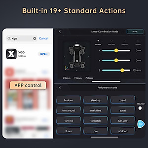 ELECFREAKS microbit Robotic Dog Xgo V2 Kit, 15 Movable Joint DIY Programmable Full Metal Bionic Robot Kit, STEM Educational Project for Open Source Hardware(without Micro:bit)