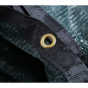 E.share 70% Green Shade Cloth Taped Edge with Grommets 12 ft X 8 ft