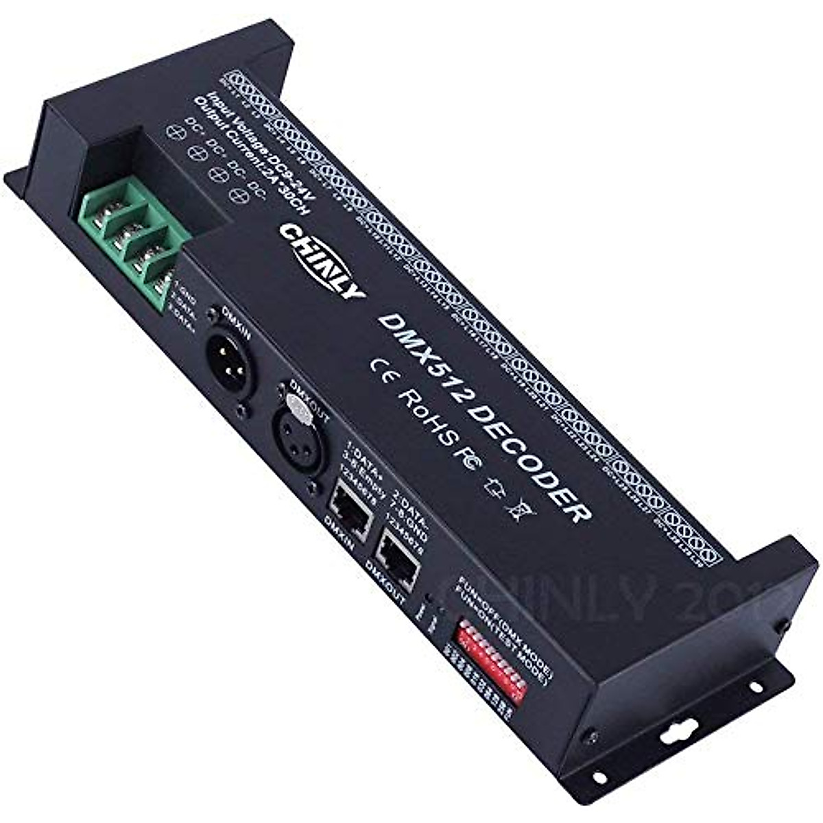 30 Channel DMX decoder 512 RGB LED Strip Controller DMX dimmer DC9V-24V 2A/CH
