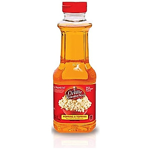 Orville Redenbacher's Gourmet Popping Corn, Original Pop Corn and Popping & Topping Buttery Flavored Oil (Pack of 2) - with Make Your Day Bag Clip