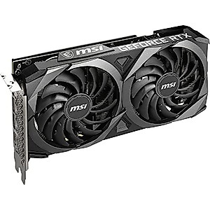 MSI Gaming GeForce RTX 3060 8GB GDRR6 128-Bit HDMI/DP PCIe 4 Torx Twin Fan Ampere OC Graphics Card (RTX 3060 Ventus 2X 8G OC)
