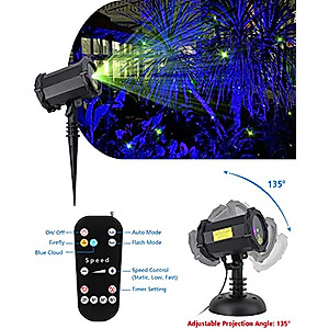 Lunhoo Firefly Garden Lights Décor Lighting Christmas Projector for Home Garden Party