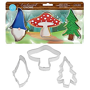 R & M International Enchanted Gnome Set Cookie Cutter, One Size, Gray