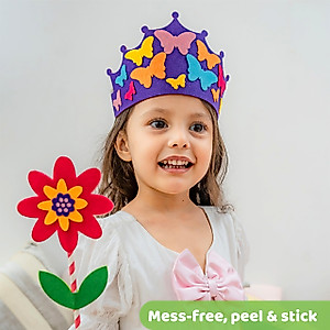 jackinthebox Butterflies Costume Craft kit for 3 to 5 Year olds, 3 Craft Projects, No Mess Art for Kids, Craft Kits & Supplies, DIY Creative Activity, Great Gifts for Girls Ages 3 4 5