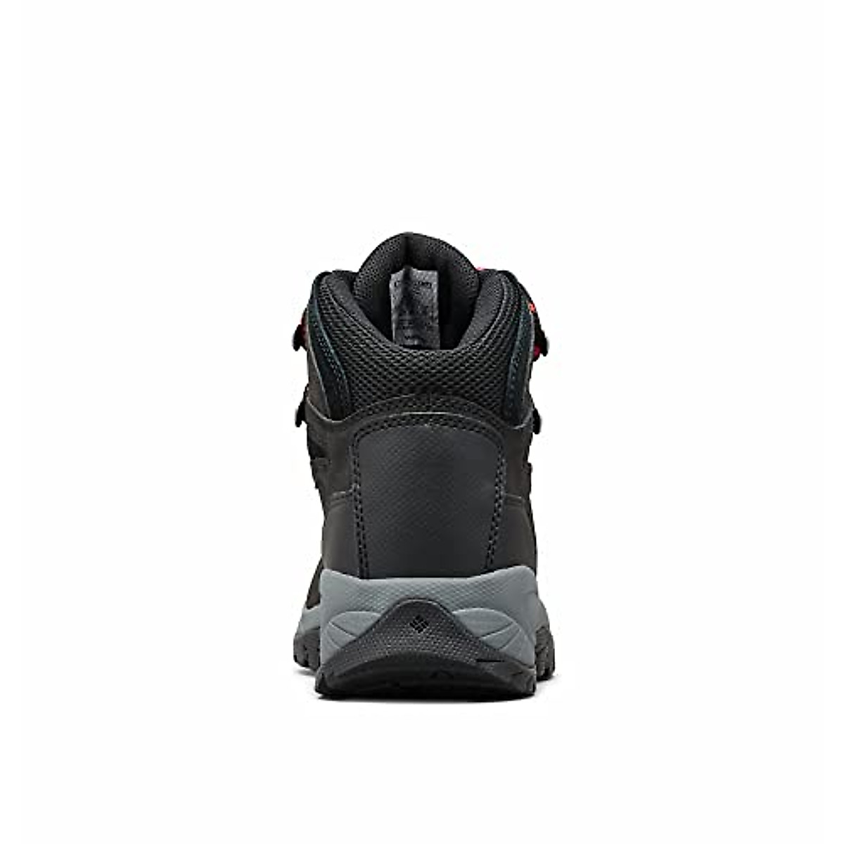 Columbia womens Newton Ridge Plus Waterproof Hiking Boot, Black/Poppy Red, 8 US