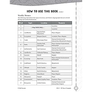 180 Days™: Social Studies, Geography for 3rd Grade Practice Workbook for Classroom and Home, Cool and Fun Practice Created by Teachers (180 Days of Practice)