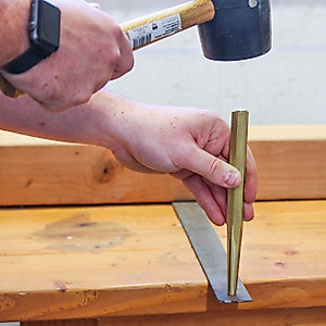 ABN Brass Punch Set - 2 Piece Brass Drift Pin Punch Set - Mechanic’s Non-Marring Chisel Punches for Vehicles