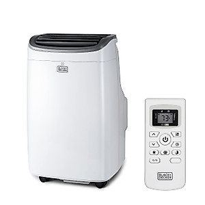 BLACK+DECKER 8,000 BTU Portable Air Conditioner up to 350 Sq. with Remote Control, White