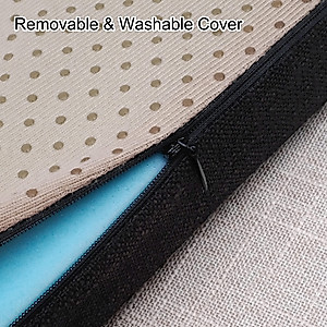 Tromlycs Round Chair Seat Cushion Pad 16 inch for Circle Stool Chairs Non Slip Decorative Foam Cushion Pillow, 1 Piece, 16 x 16 inches, Black