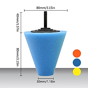 5Pcs Polishing Foam Sponge Polishing Balls Wheel Cleaning Tools Car Wheel Polisher (for Drills Car Polisher and Polisher Kits for car Wheel Wheel Care, Metal, Plastic, Ceramic and Glass.