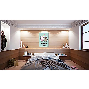 Hello Kitty Pusheen The Cat - Poster (Hearts) (Size: 24" x 36")