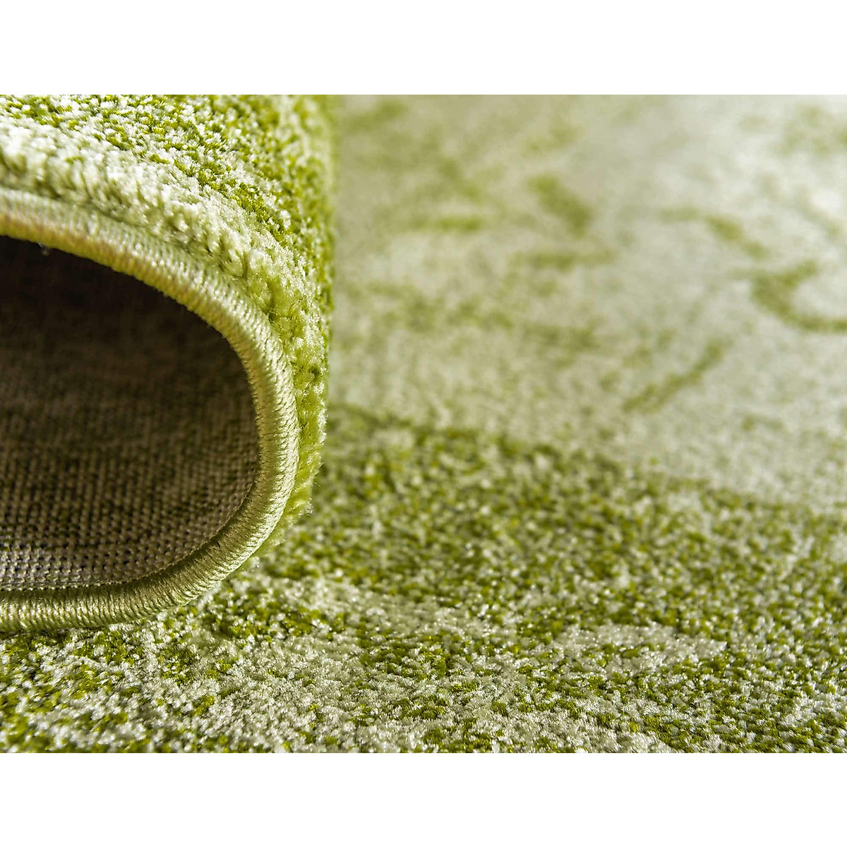 Unique Loom La Jolla Collection Farmhouse, Contemporary, Botanical, Traditional, Vintage Area Rug, 9 x 12 ft, Light Green/Green