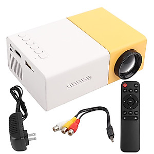Sanpyl Home Theater Portable Projector 1080P Mini Movie Projector for Outdoor Recreation, Entertainment Venues and Home Theaters(US)