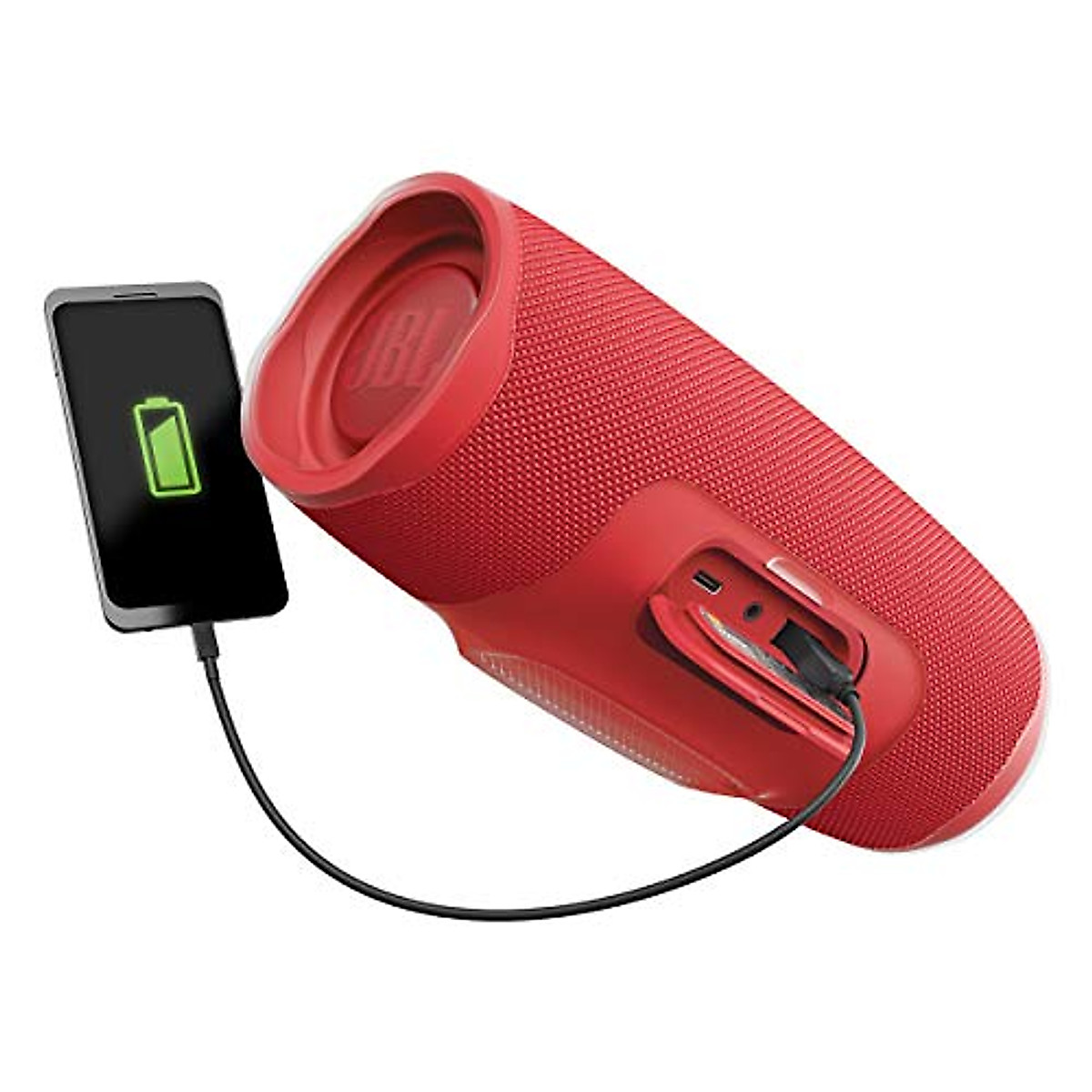 JBL Charge 4 Portable Waterproof Wireless Bluetooth Speaker - Red (Renewed)