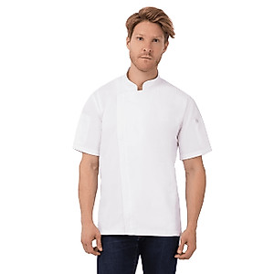 Chef Works Men's Rochester Chef Coat, White, Medium