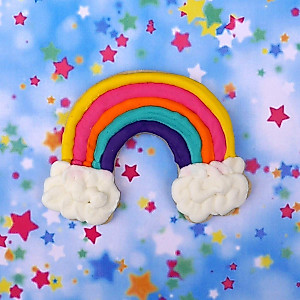 Rainbow Cloud Cookie Cutter, Premium Food-Grade Stainless Steel, Dishwasher Safe